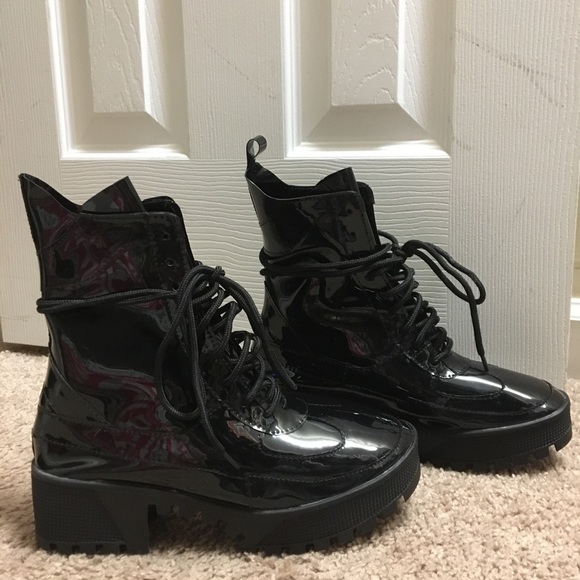 Shoes | Pvc Platform Bootie | Poshmark